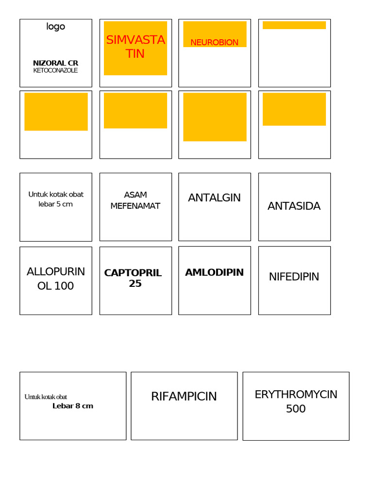 Daftar Obat dan Kandungannya | PDF | Drugs | World Health Organization