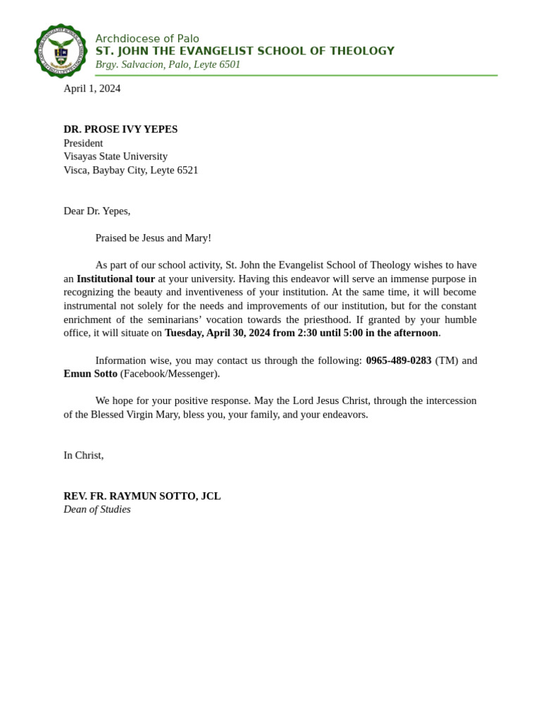 Dr. Prose Ivy Yepes: Brgy. Salvacion, Palo, Leyte 6501 | PDF
