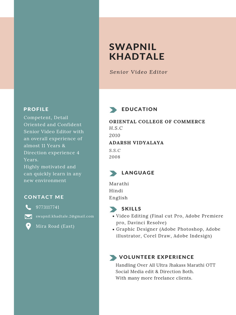 Swapnil Khadtale Resume-1 (1) | PDF