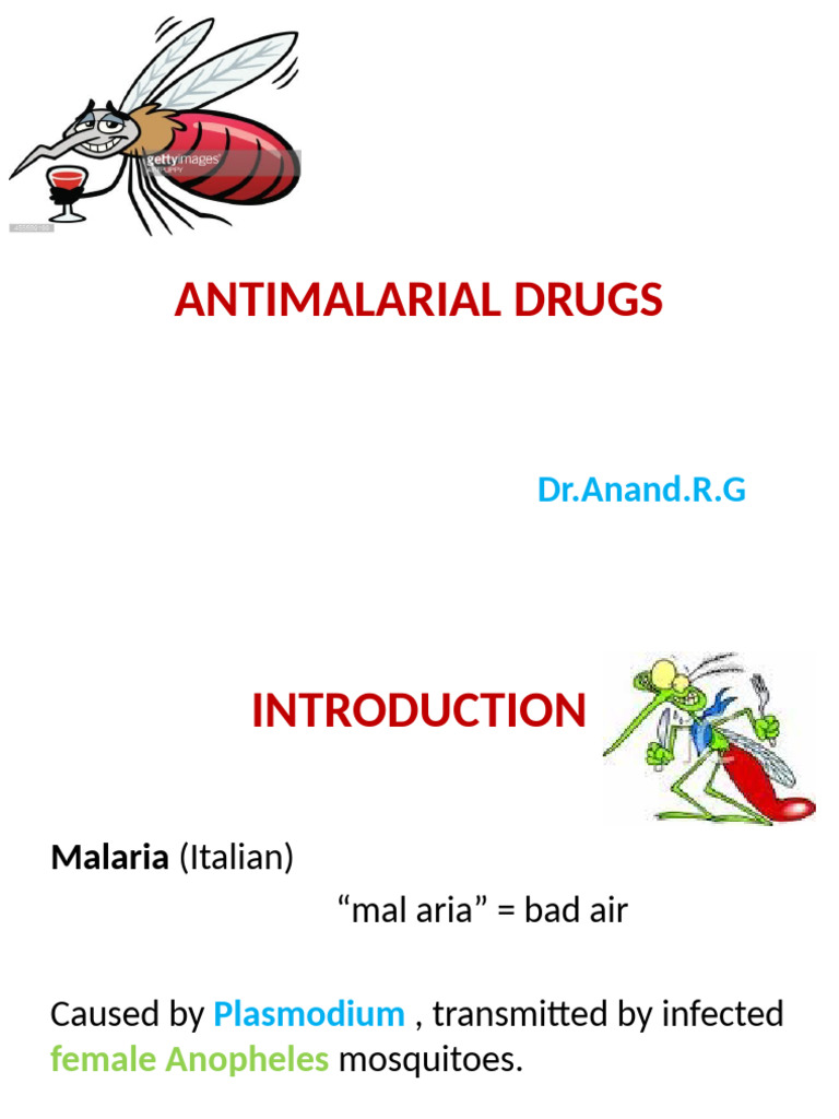 Antimalarial Drugs | PDF | Malaria | Medical Specialties