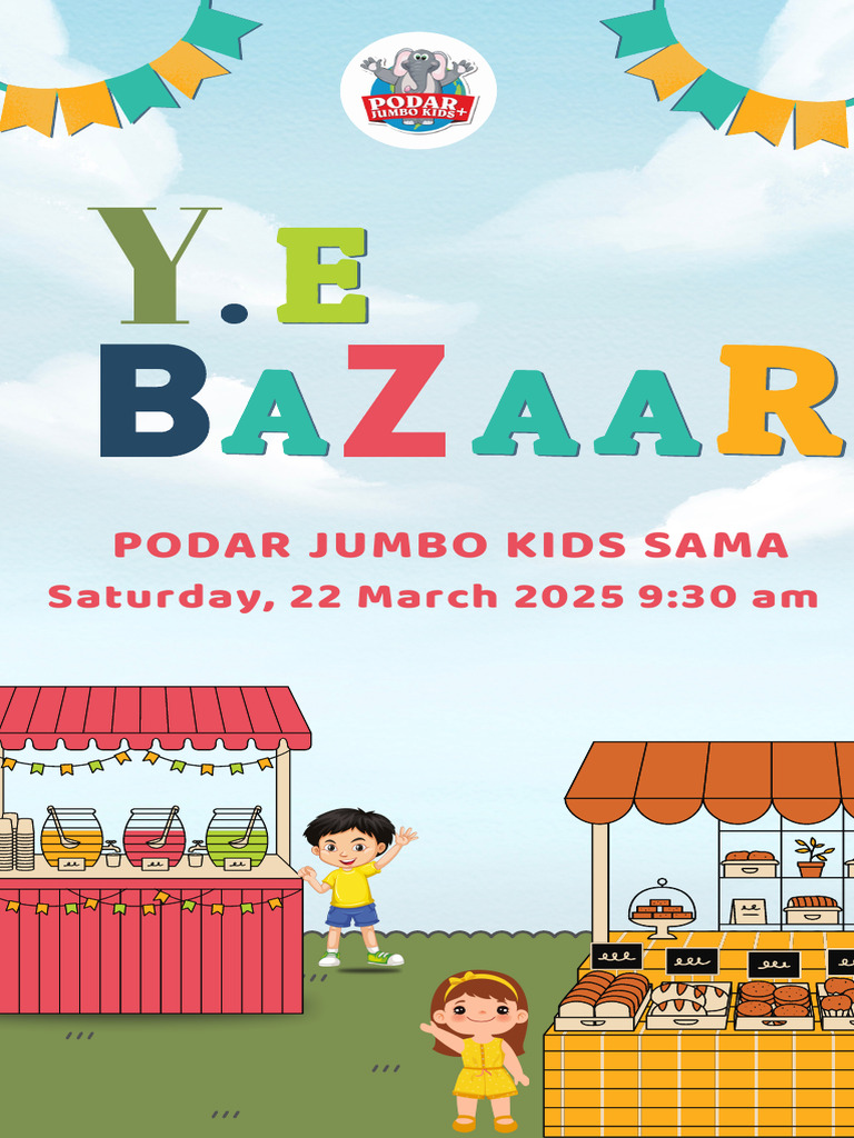 Nursery, Jr.kg Invitation for Bazaar | PDF
