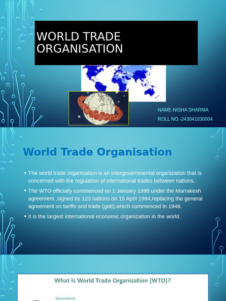 Overview of the World Trade Organisation | PDF | World Trade ...