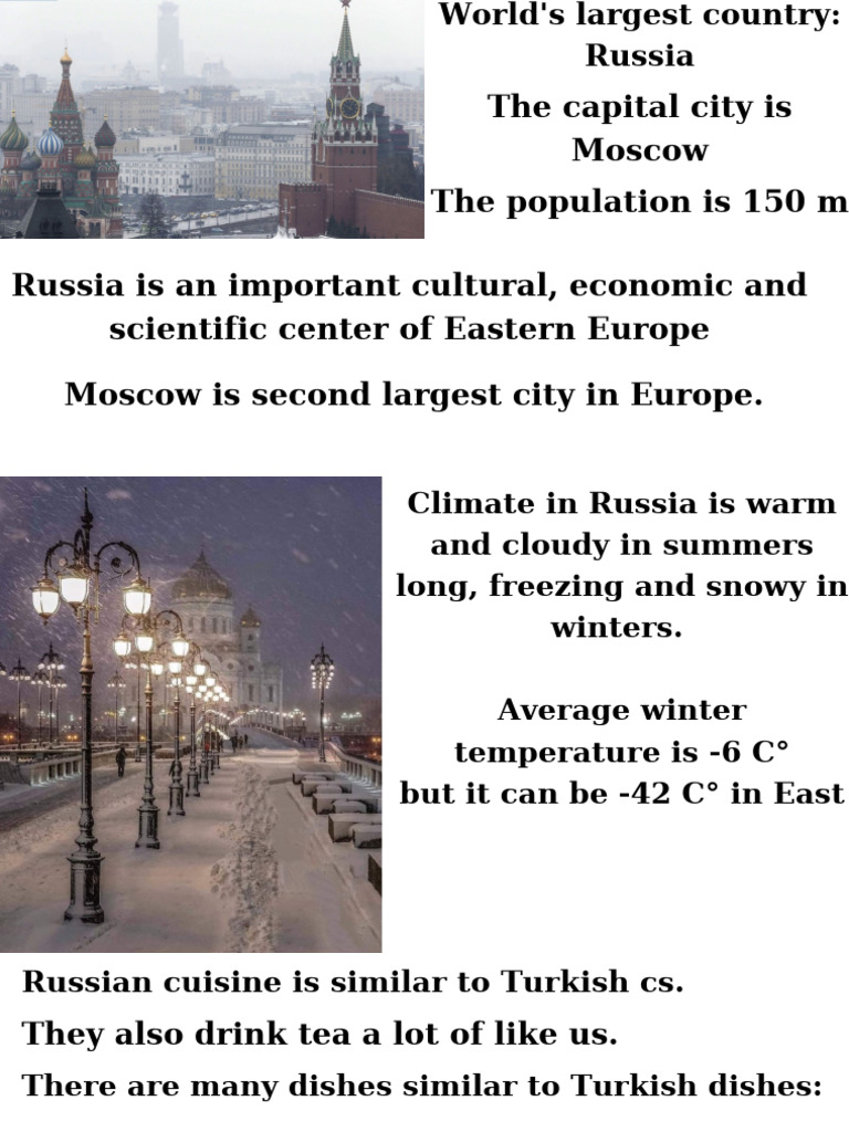 World's Largest Country Russia | PDF