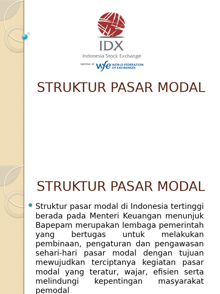 Struktur Pasar Modal | PDF