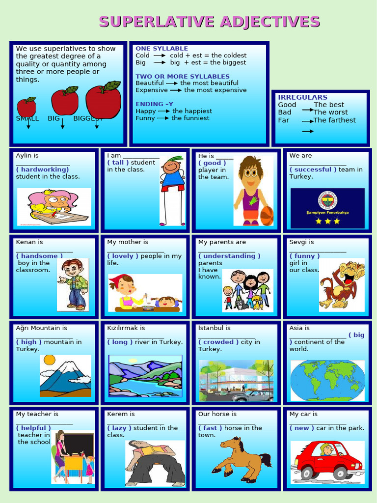 Superlatives Grammar | PDF | Languages | Foreign Language Studies