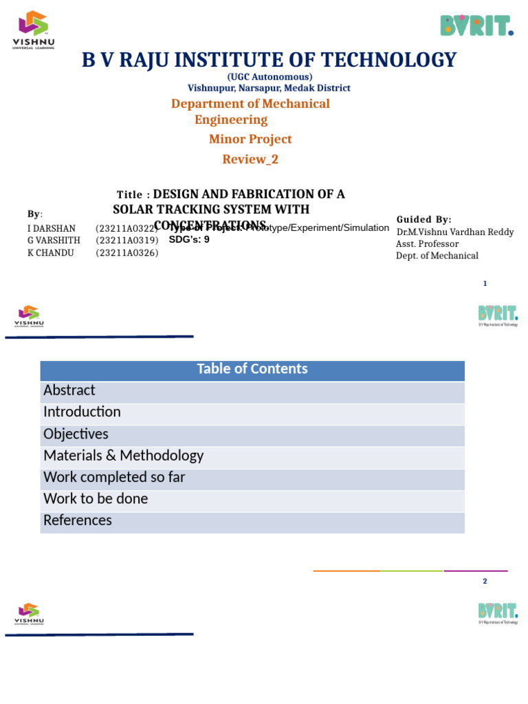 Minor Project Review 2 Template | PDF