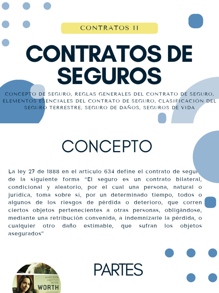Elementos Clave del Contrato de Seguro | PDF | Póliza de seguros | Seguro