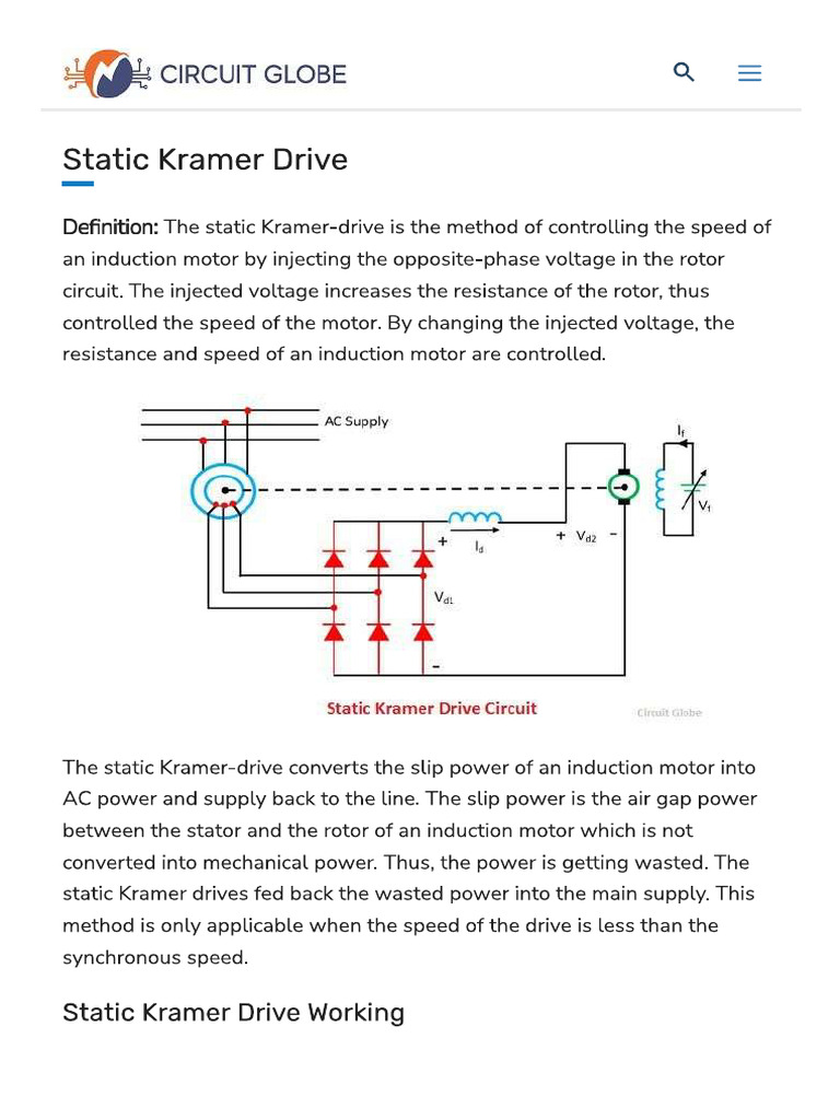 Static Kramer Drive | PDF