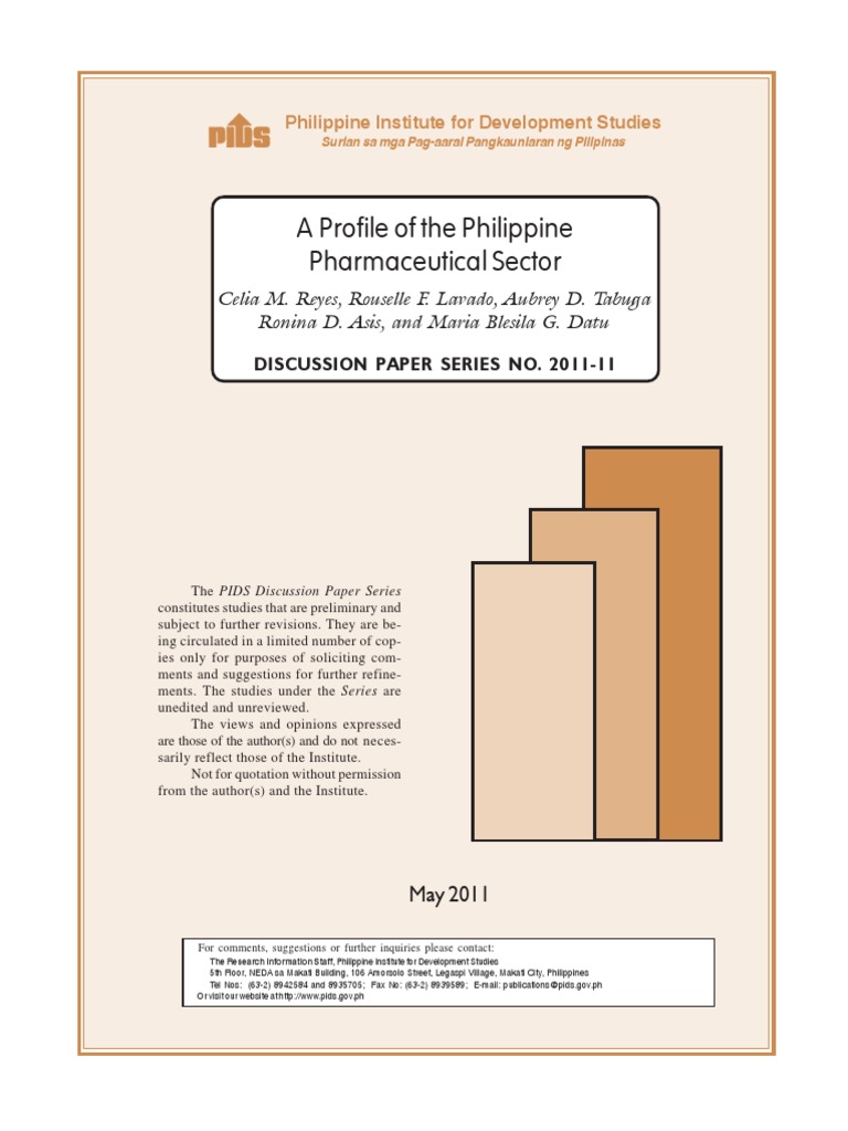 Phrama Sector in The Phils May 2011 | PDF | Food And Drug ...