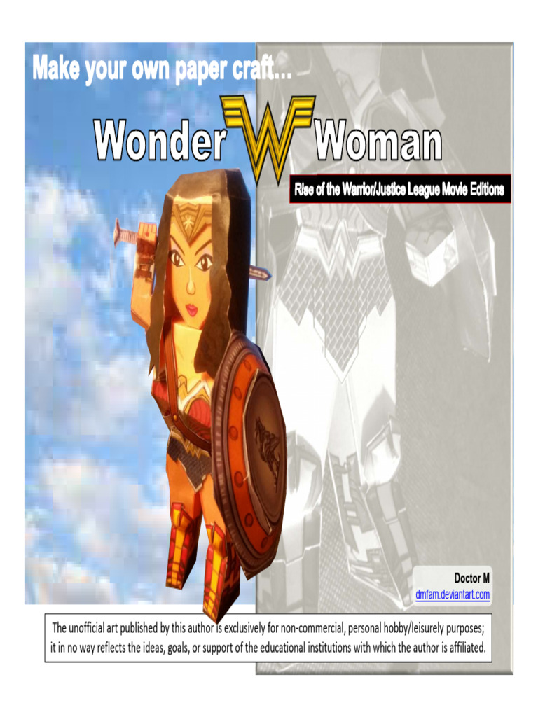 Wonder Woman Papercraft Guide | PDF | Sword