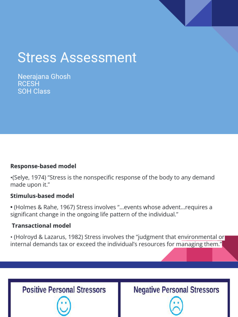 Comprehensive Stress Assessment Guide | PDF | Stress (Biology ...