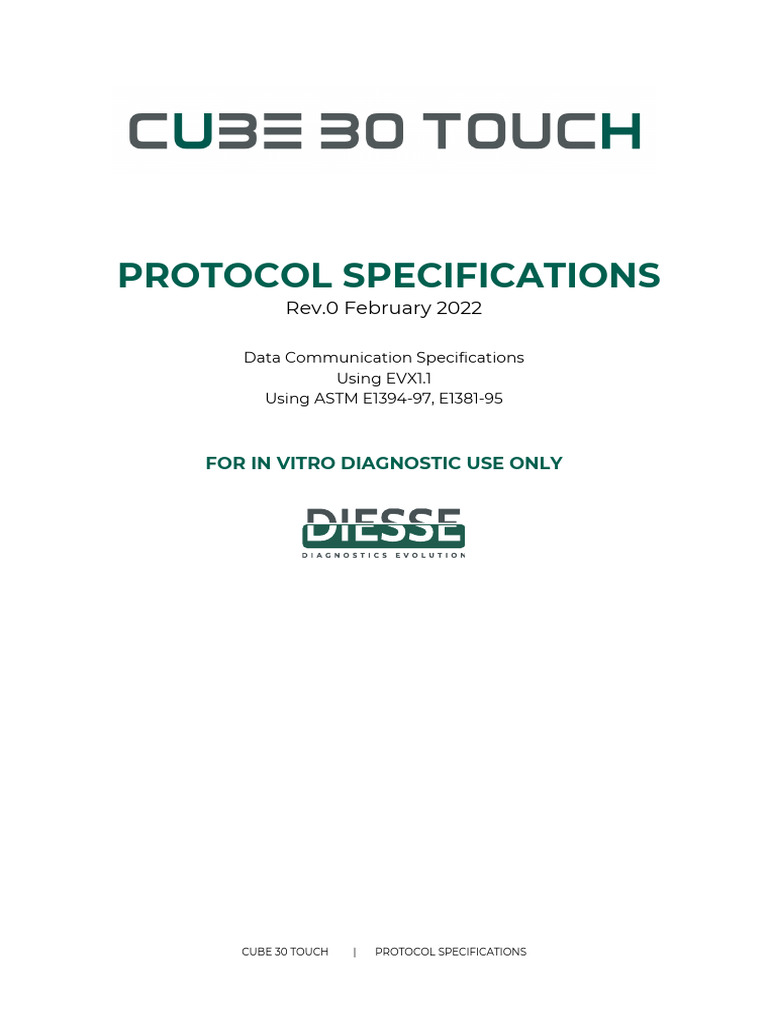 CUBE 30 Touch Protocol Specifications | PDF | String (Computer Science ...