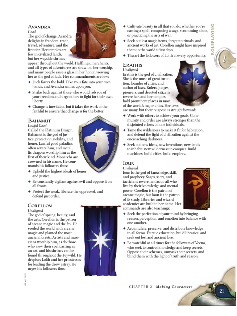 Avandra: CHAPTER 2 - Making Characters | PDF | Dungeons & Dragons ...