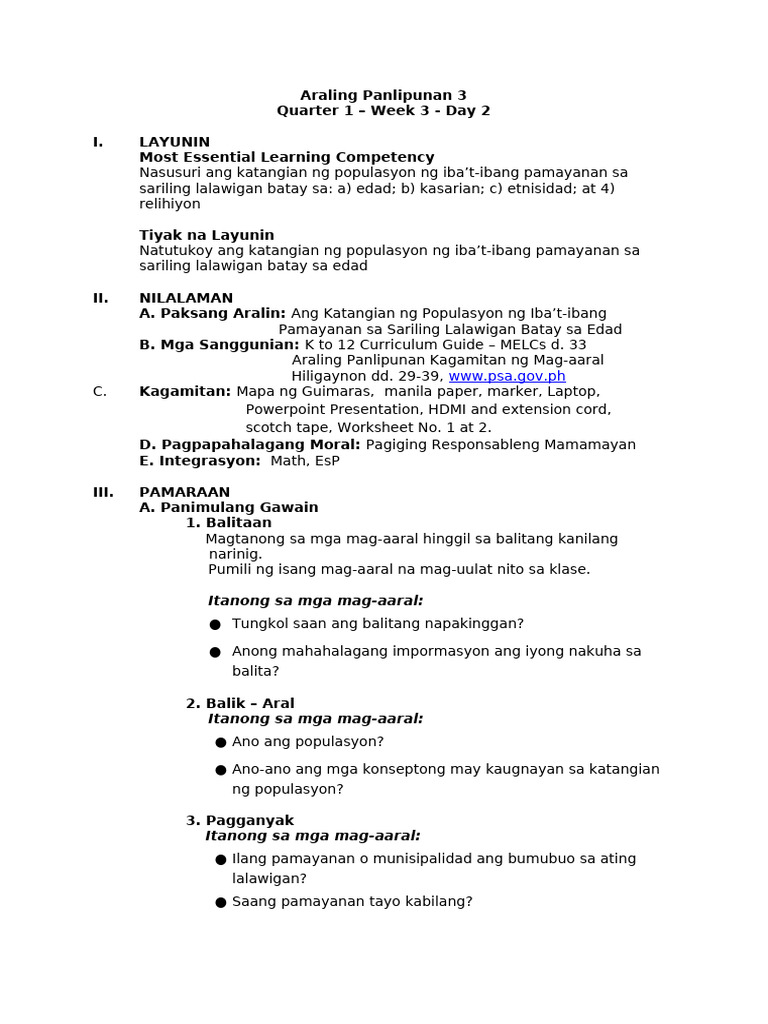 AP3-Q1-W3-DAY2 | PDF