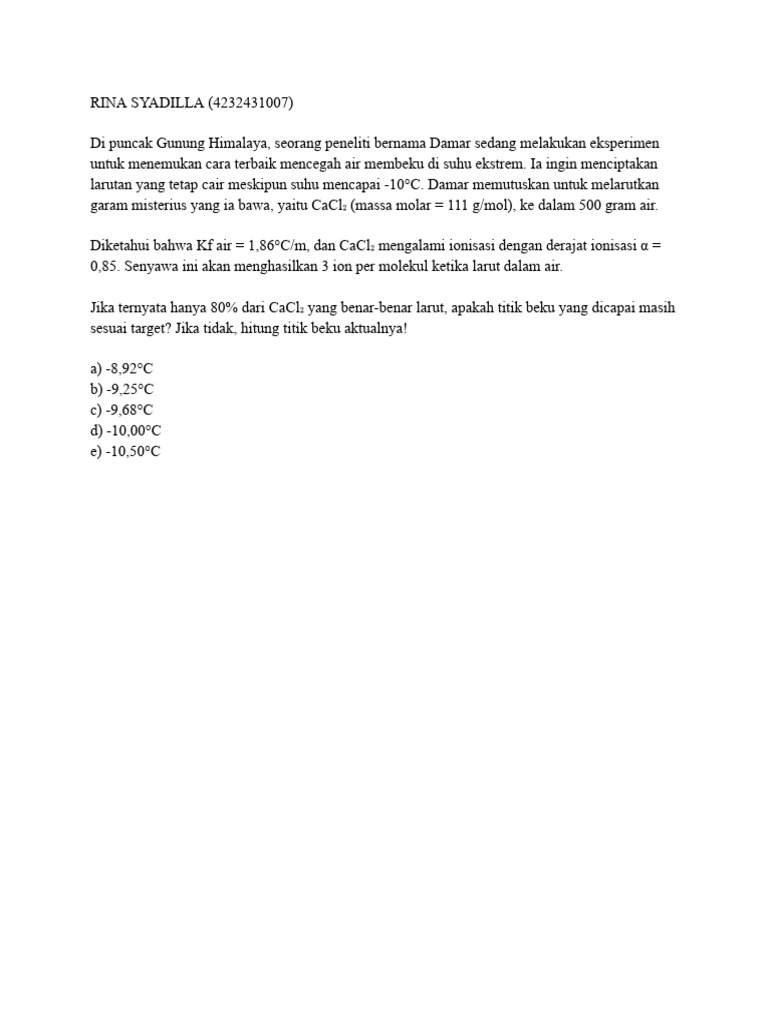 Rina Syadilla - Soal Kapsel 3 | PDF