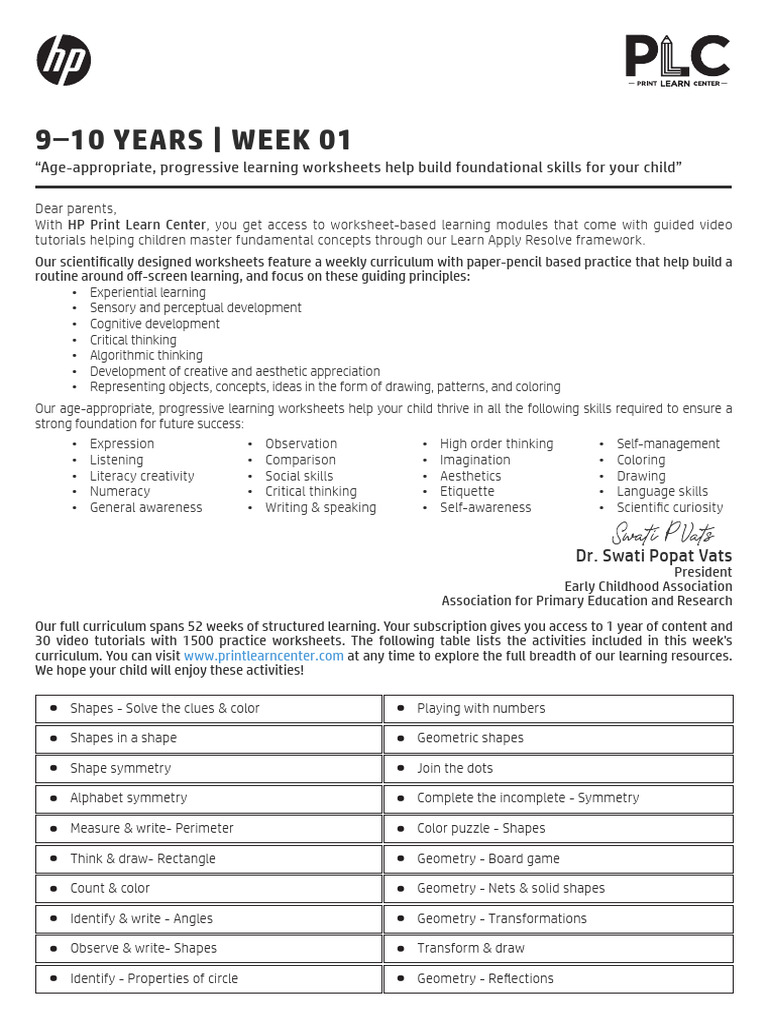 Age-Appropriate Learning Worksheets | PDF | Shape | Circle