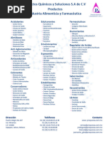 Tabela de Aditivos INS | PDF | Ingredientes de comida | Compuestos ...