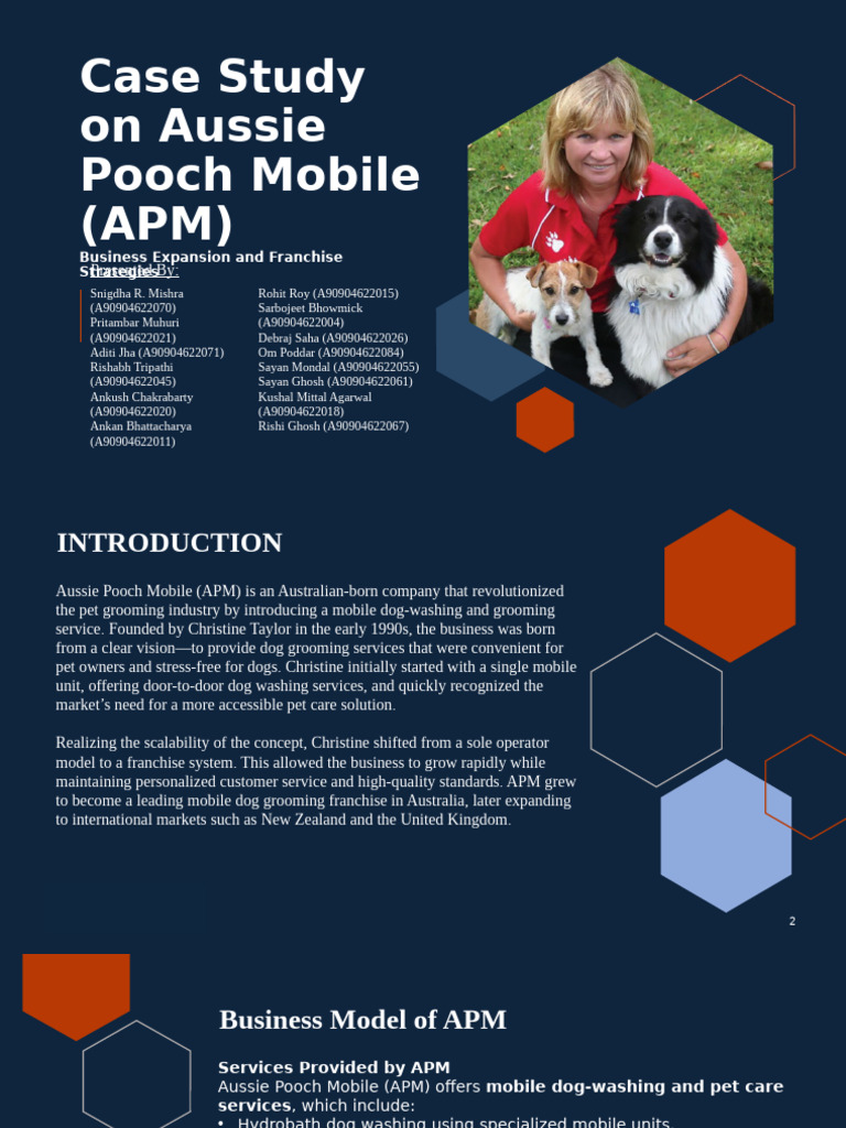 Case Study On Aussie Pooch Mobile (APM) | PDF | Franchising | Marketing