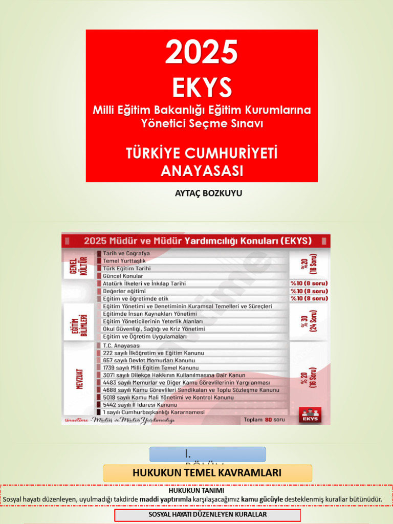 2025-EKYS T.C ANAYASASI | PDF