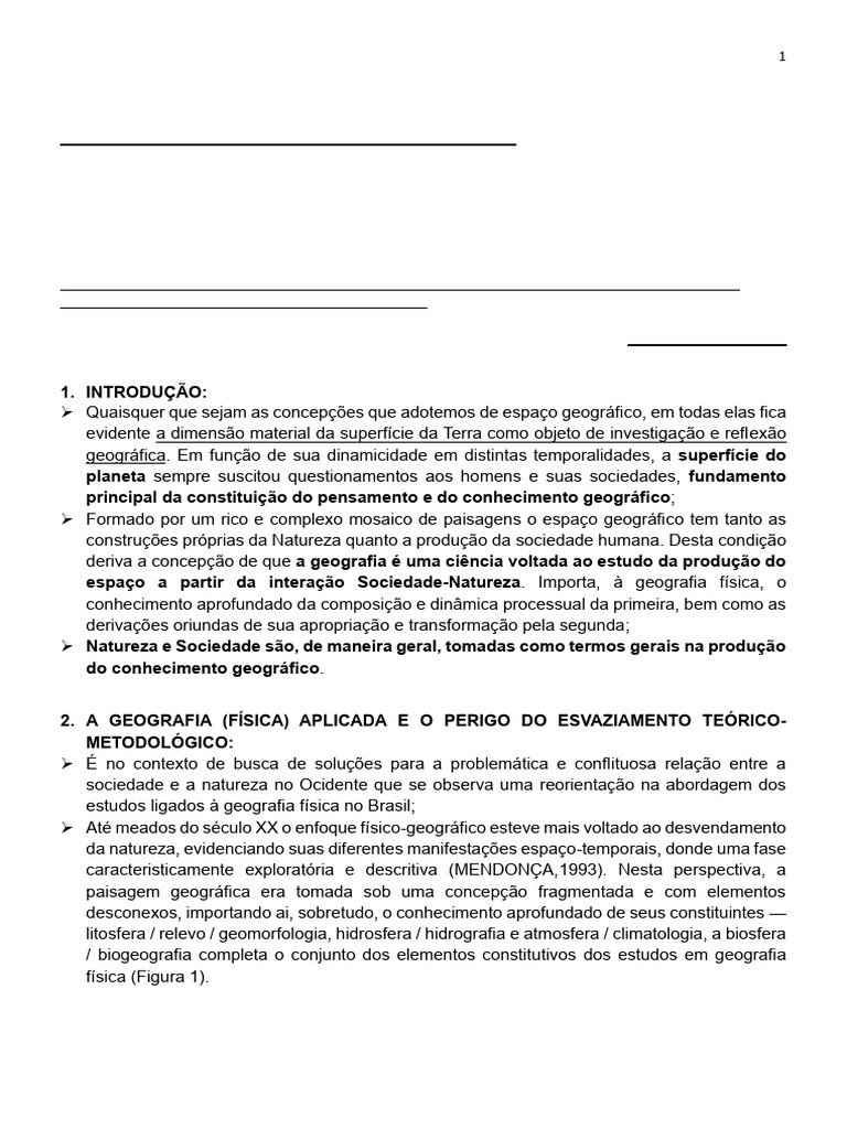 Script - de - Aula - GEOGRAFÍAFÍSICAEMEIO AMBIENTE - SOCIOAMBIENTAL | PDF | Geografia | Paisagem