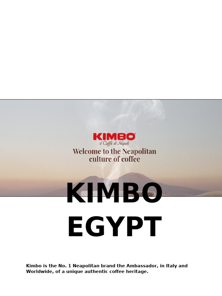 KIMBO EGYPT - 11.08.2024 v04 | PDF | Coffee | Brand