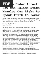 My First Police Stop | PDF | Injustice | Prejudice And Discrimination