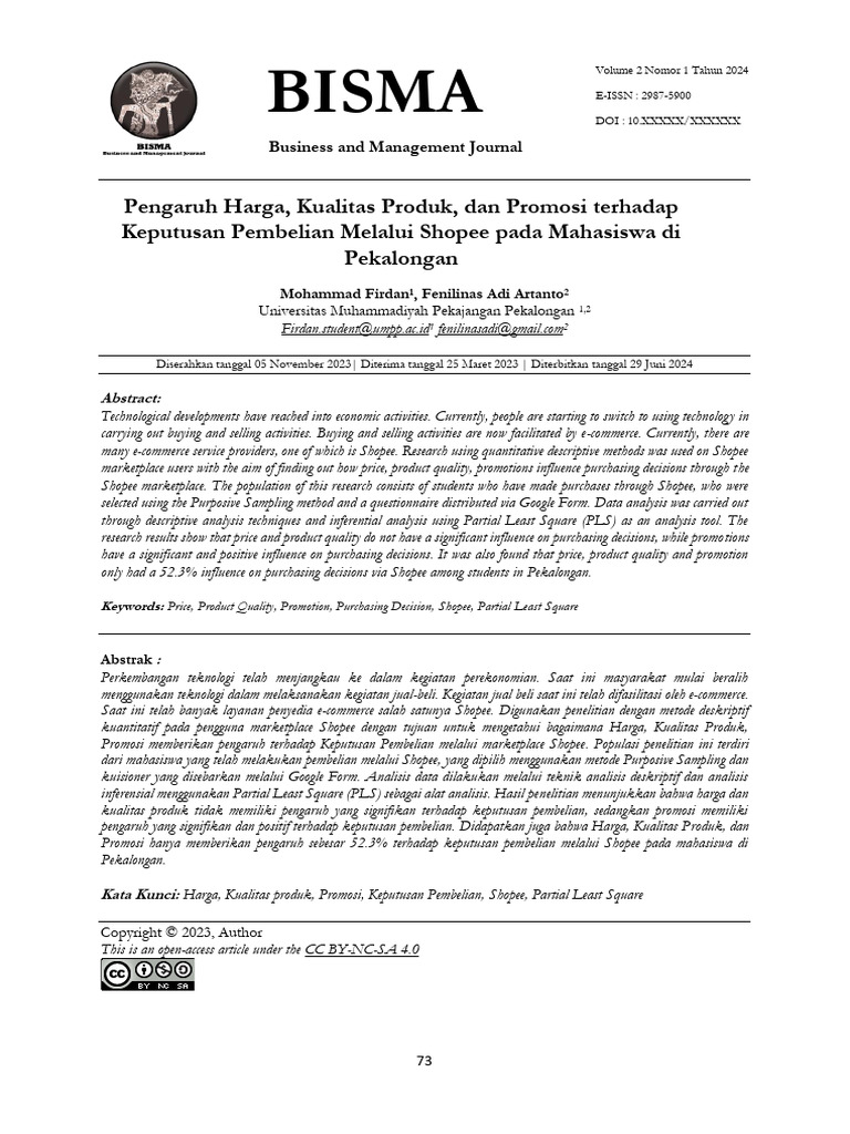 Pengaruh+Harga,+Kualitas+Produk,+Dan+Promosi+Terhadap+Keputusan+Pembelian+Melalui+Shopee+Pada ...