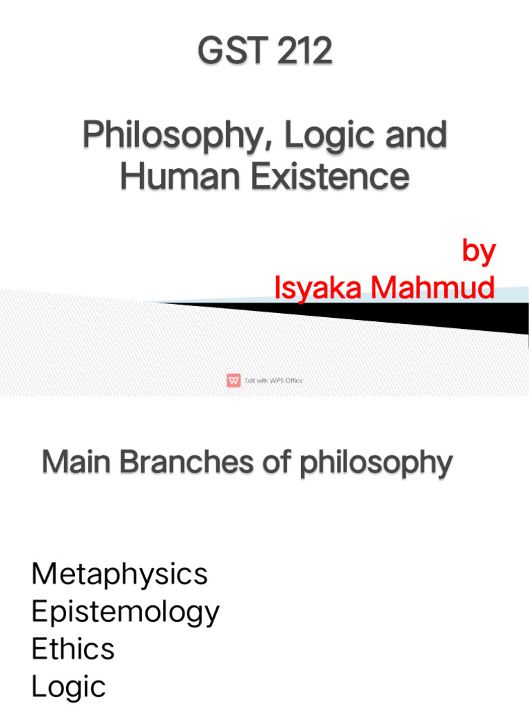 Branches of Philosophy | PDF | Logic | Reason