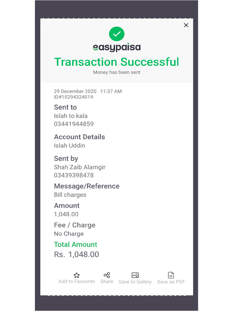 Easypaisa s9122113719 | PDF