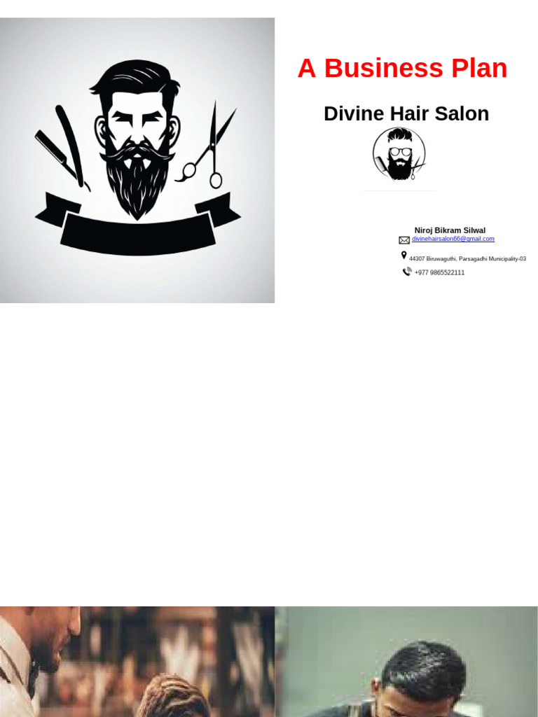 Divine Hair Salon Business Plan | PDF | Pricing | Hairstyle