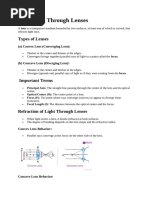Sign Convention and Lens Formula | PDF | Optics | Light