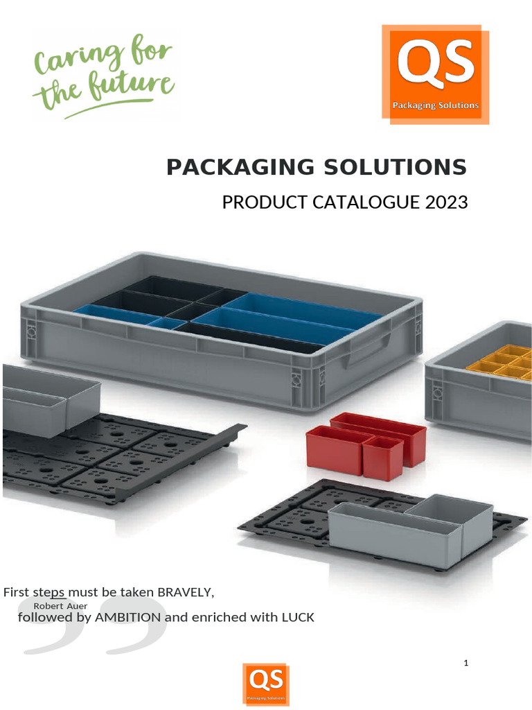 2023 Packaging Solutions Catalog | PDF | Pallet | Manufactured Goods
