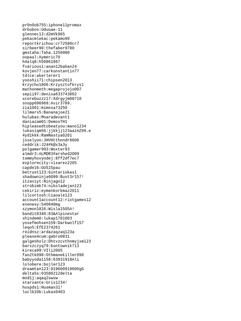 Fresh Combo List for Access | PDF