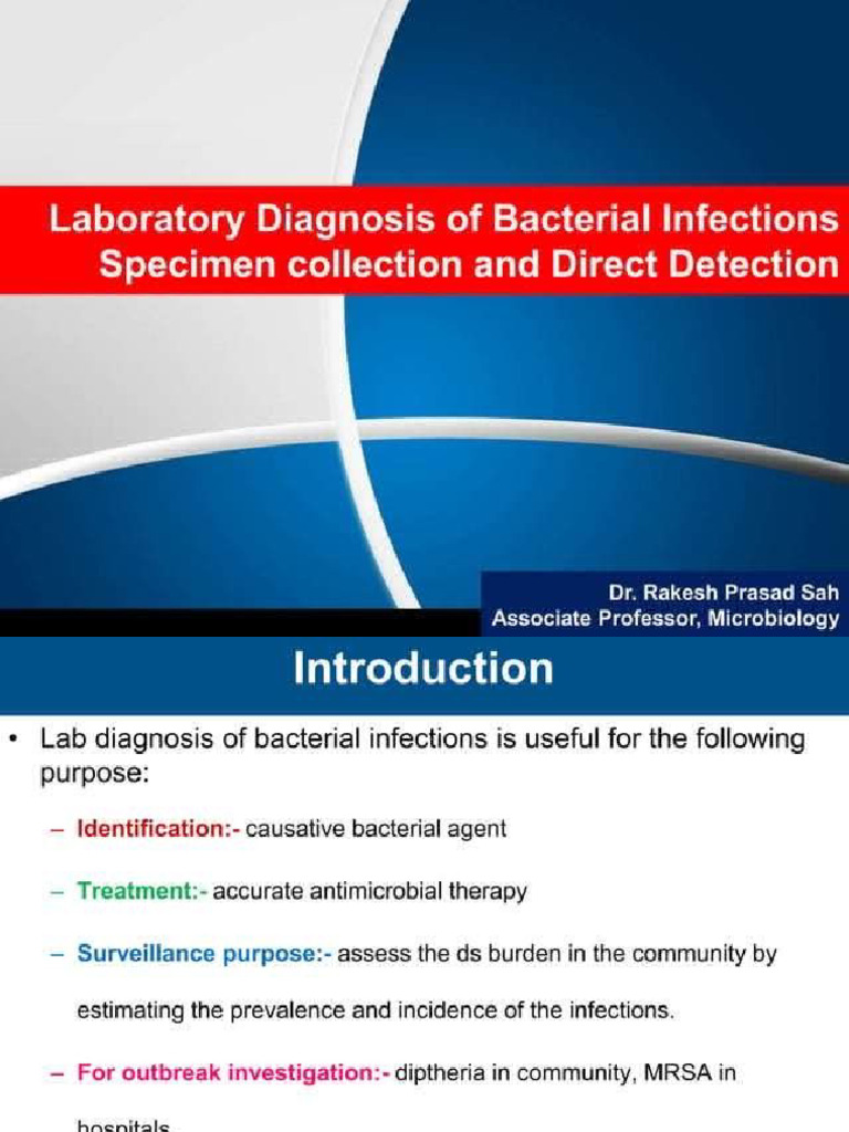 Lab Diagnosis of Bacterial Infections | PDF