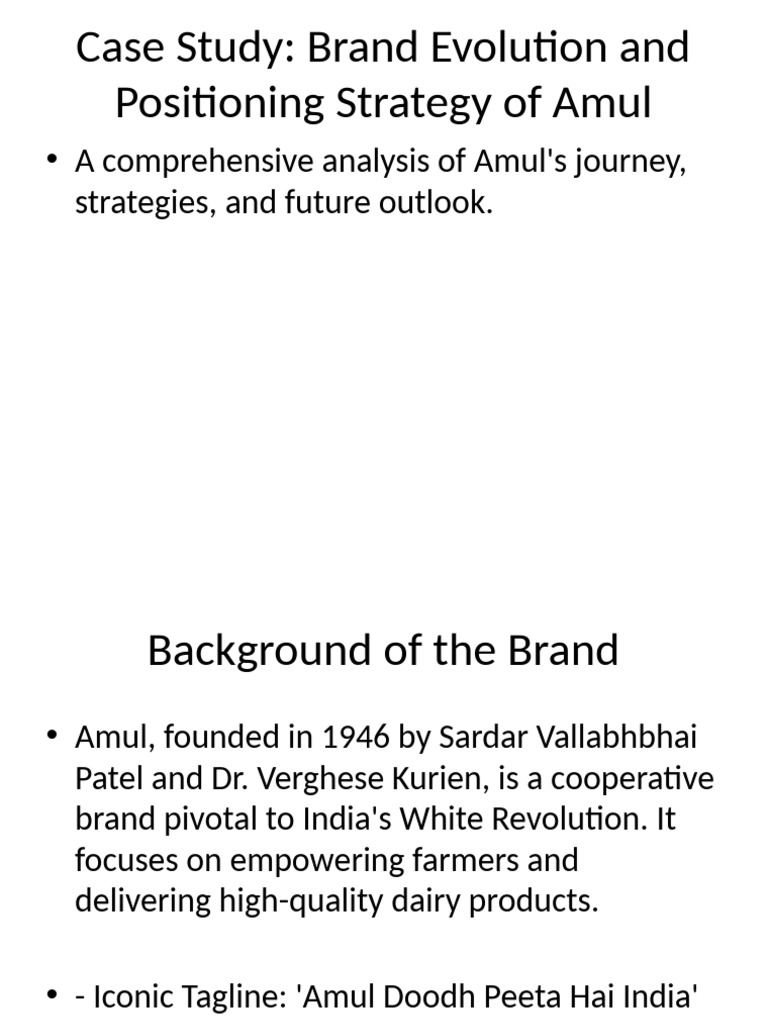 Amul Case Study Presentation | PDF | Brand | Marketing