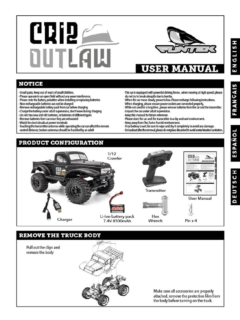 Notice-FUNTEK-CR12_web | PDF