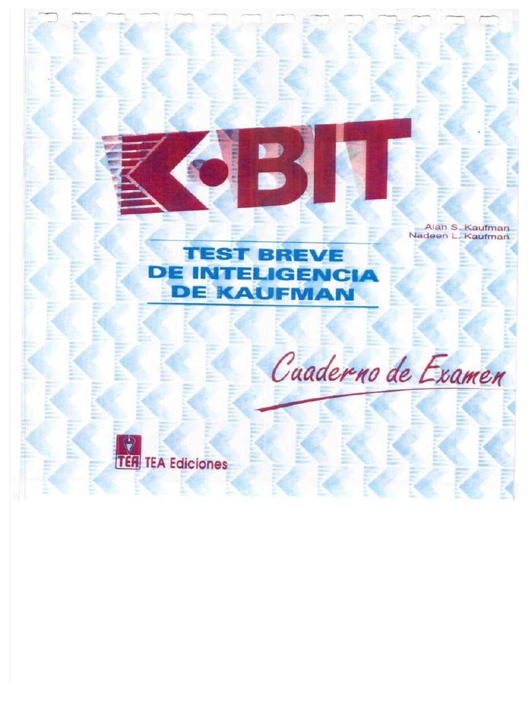 Cuaderno de Examen de K.bit | PDF