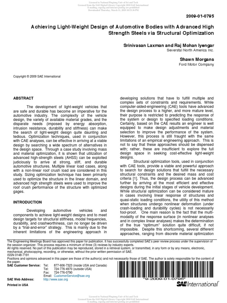 2009-Achieving Light-Weight Design of Automotive Bodies With Advanced ...