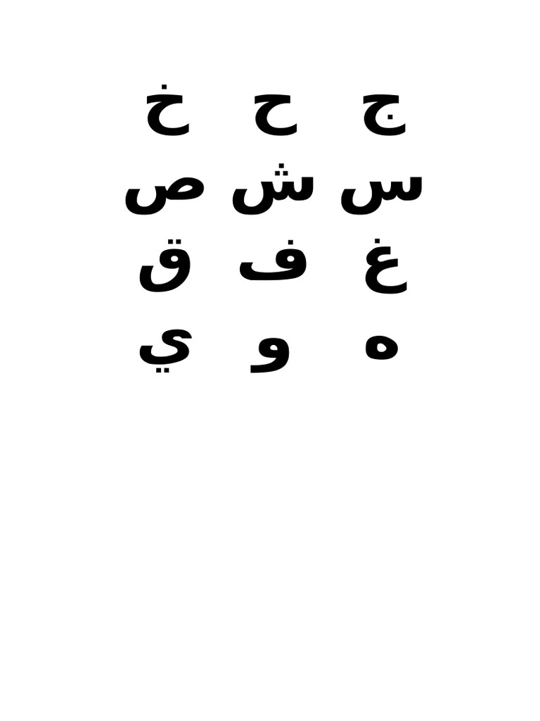Arabic Flashcard by Keyboard - 2025-04-06 | PDF