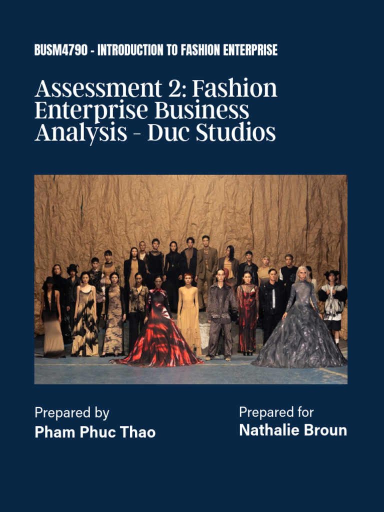 Duc Studio: Fashion Enterprise Analysis | PDF | Fashion | Brand