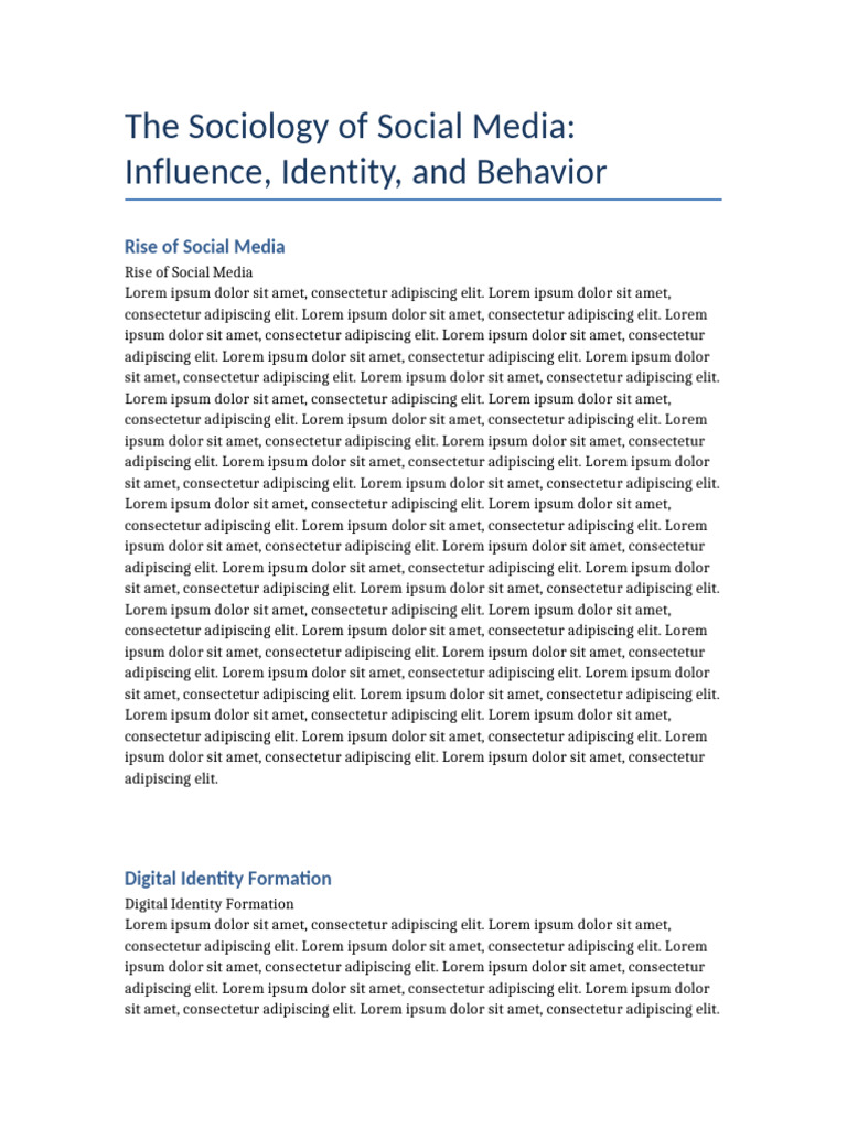 The_Sociology_of_Social_Media_Influence,_Identity,_and_Behavior | PDF ...