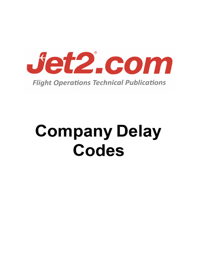 Company Delay Codes Overview 2022 | PDF | Airport | Air Traffic Control