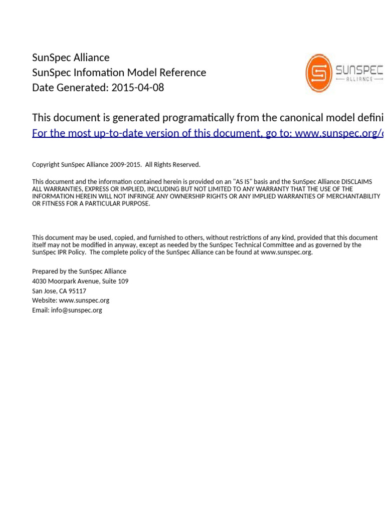 SunSpec_VSN300register_map | PDF | Alternating Current | Power Inverter