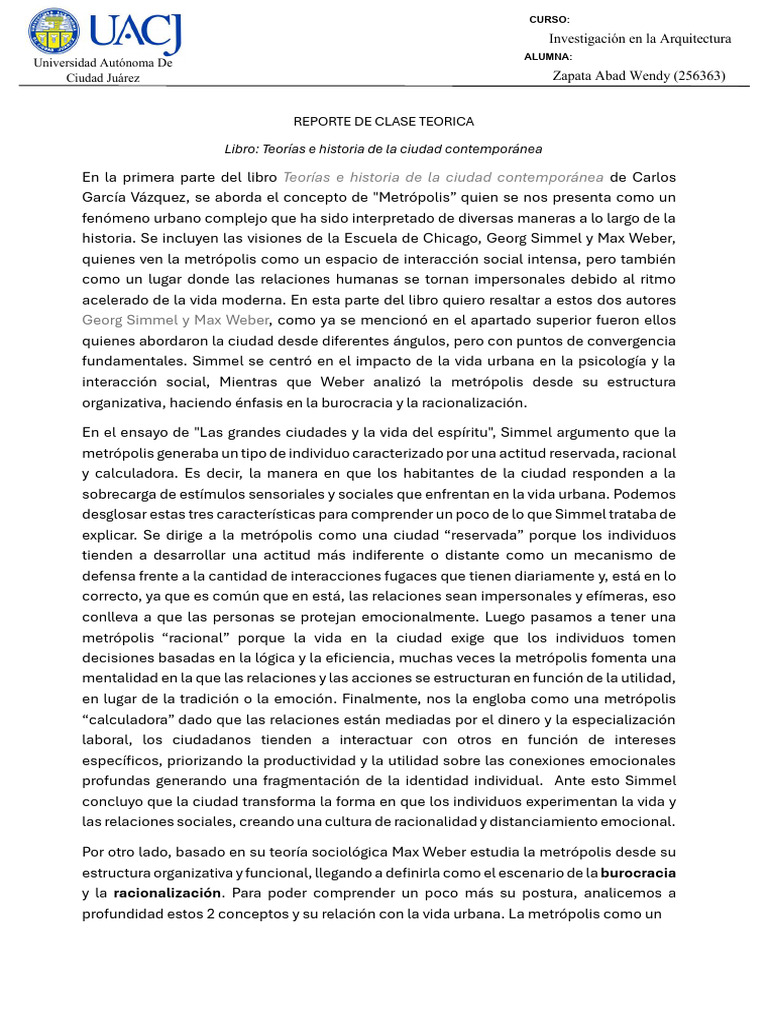 Reporte de Clase Teorica #1 | PDF | Burocracia | Racionalidad