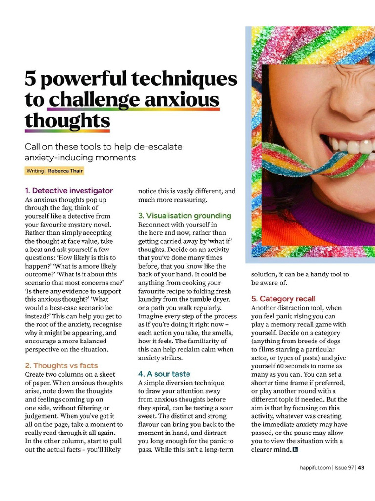 challenge anxious thoughts | PDF