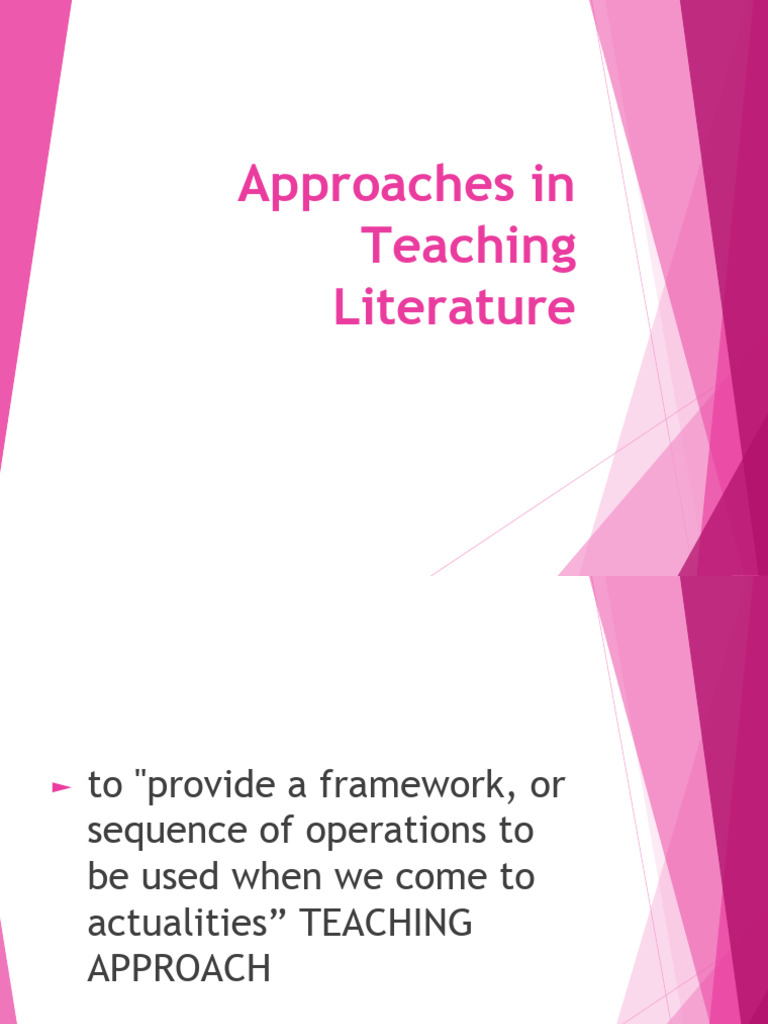 Teaching Approaches in Literature | PDF