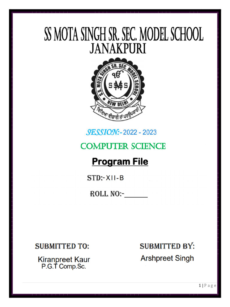 P_FILE 1 | PDF | Software | Computer Science