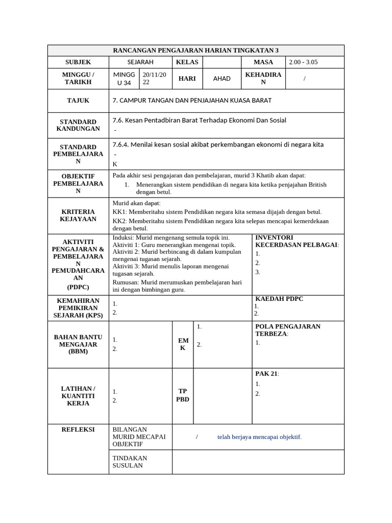 Template Kerja Kursus | PDF