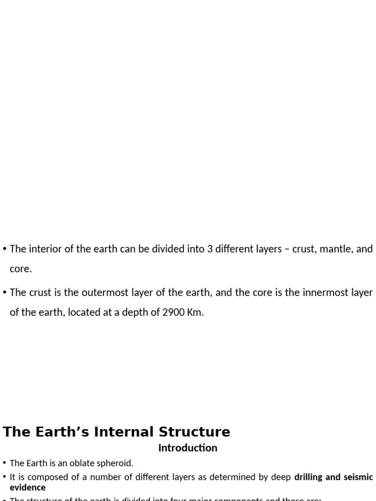 The_Internal_Structure_of_Earth | PDF | Crust (Geology) | Planetary Core