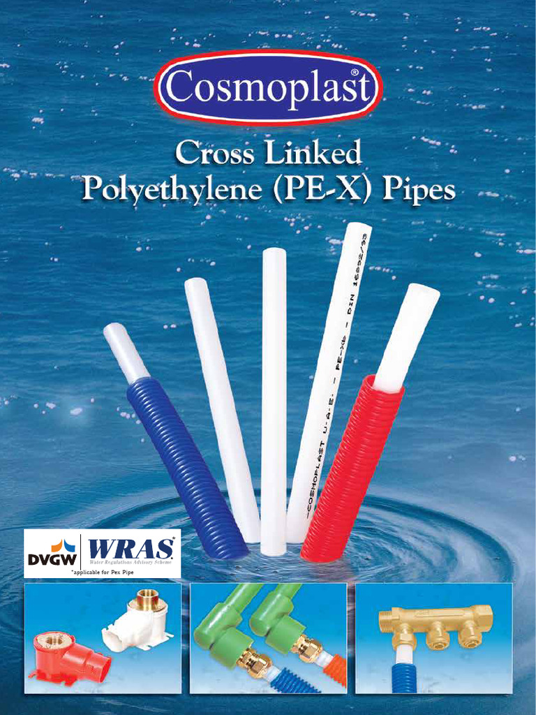 PEX Pipes and Fittings Cosmoplast 2024 18 07 2024 | PDF | Pipe (Fluid Conveyance) | Polyethylene